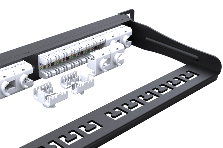 0.5U 24 Port UTP Patch Panel – Eminent